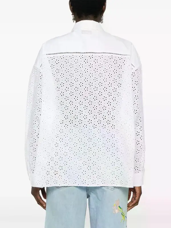 Kenzo Broderie Anglaise Cotton Blend Shirt