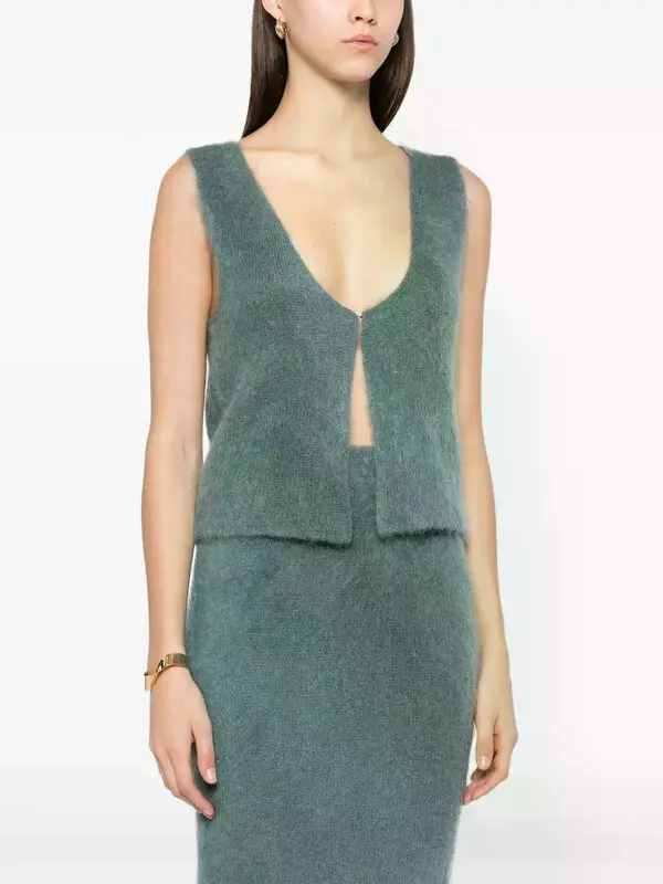 AISLING CAMPS Brushed V-neck Vest