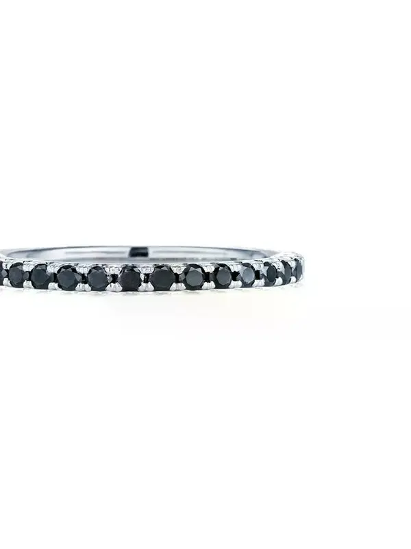 Kwiat 18kt White Gold Black Diamond Band Ring