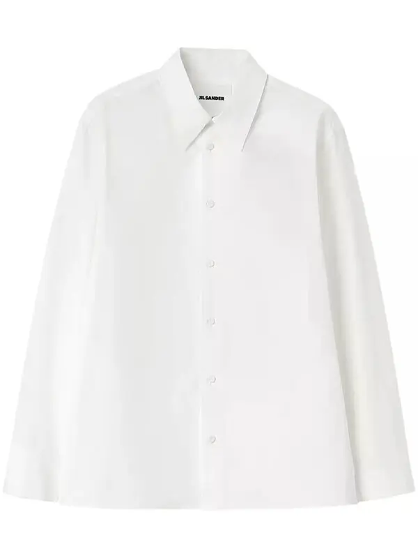 JIL SANDER Long-sleeved Cotton Shirt