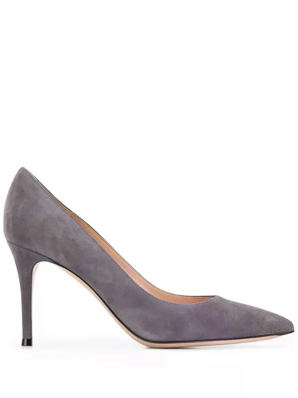 GIANVITO ROSSI 85mm Suede Pumps - Grey