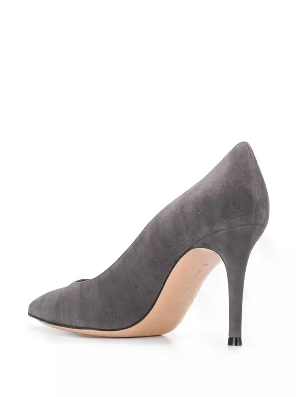 GIANVITO ROSSI 85mm Suede Pumps - Grey