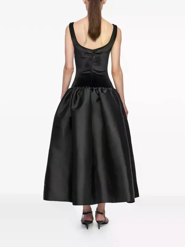 ATU BODY COUTURE Velvet Corset Detail Midi Gown