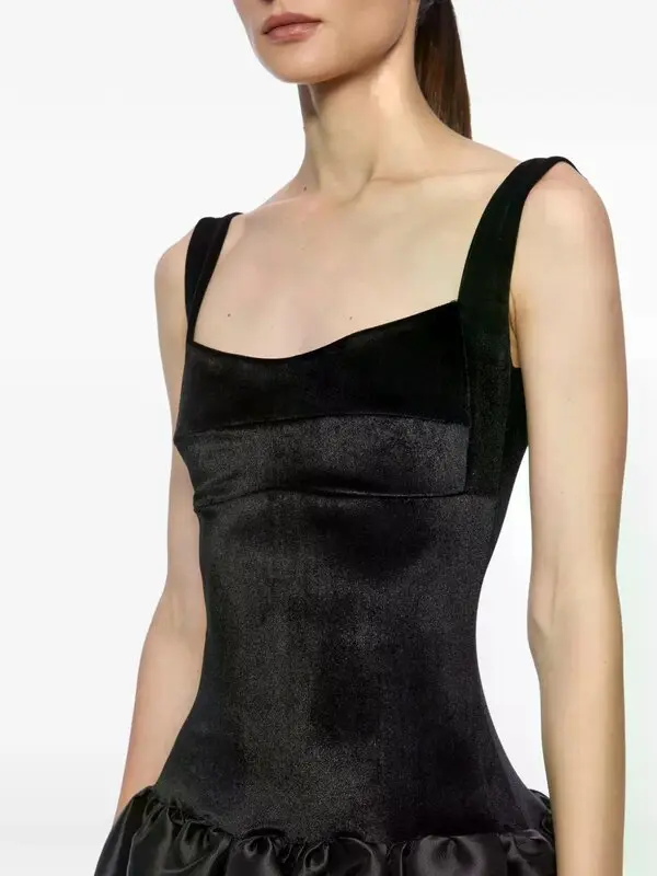 ATU BODY COUTURE Velvet Corset Detail Midi Gown