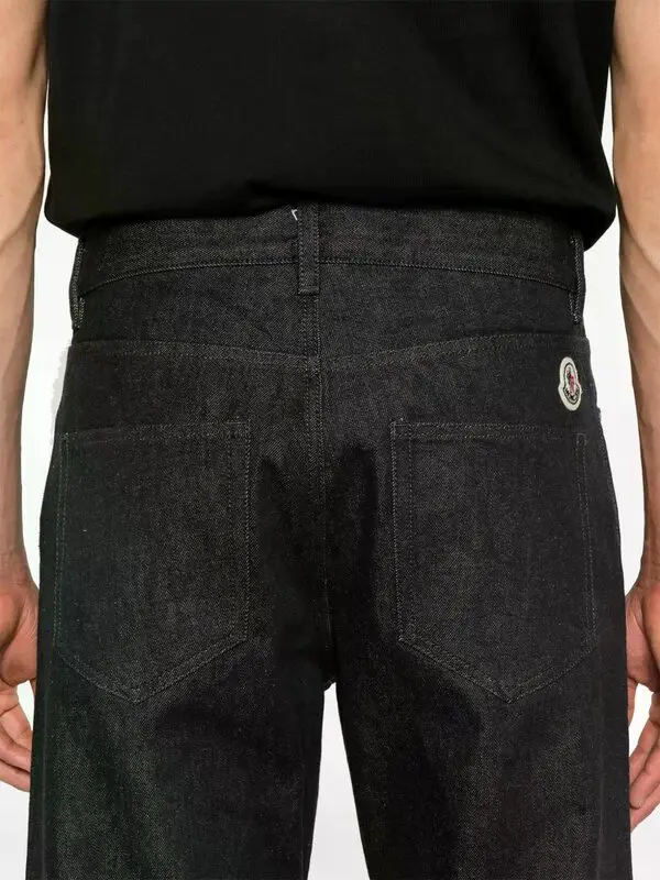 Moncler Tapered Leg Denim Trousers