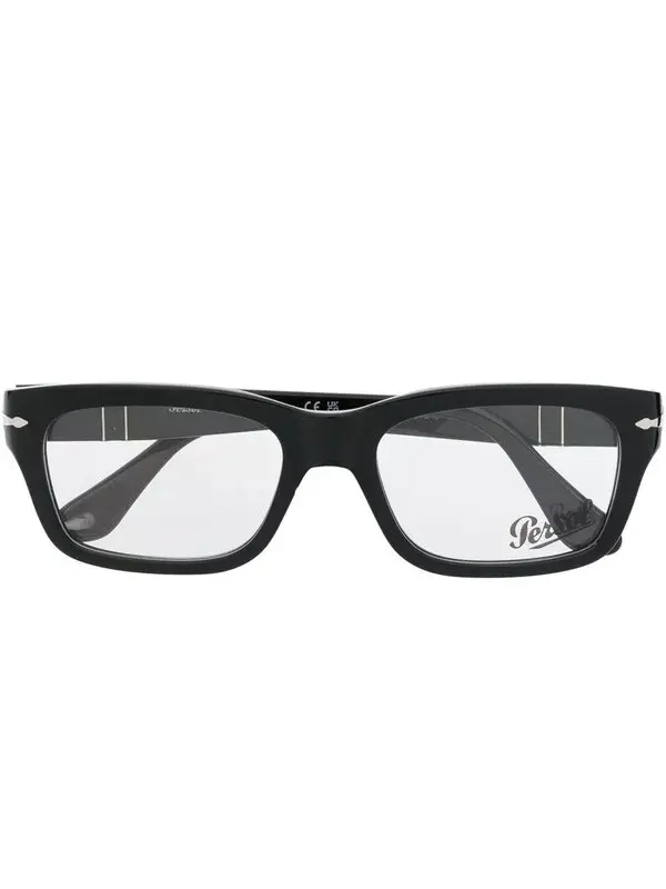 Persol Logo Plaque Eyeglasses - Black