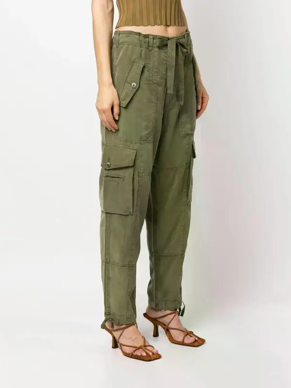Polo Ralph Lauren Khaki Lyocell Blend Cargo Trousers