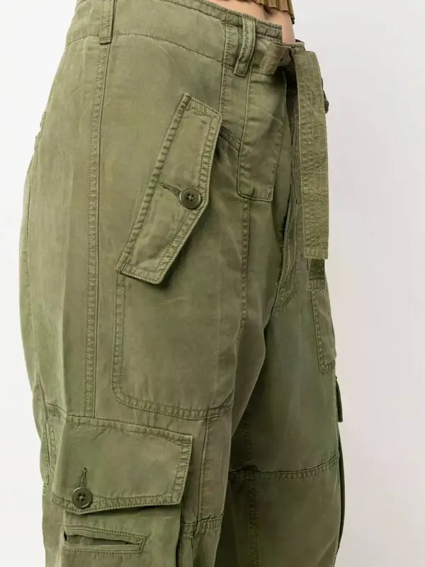 Polo Ralph Lauren Khaki Lyocell Blend Cargo Trousers