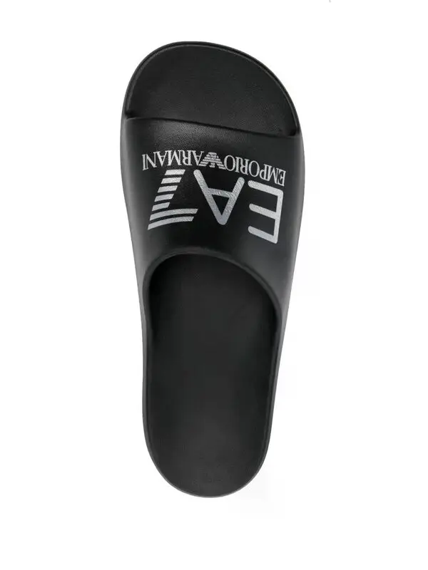 EA7 Logo Print Slip-on Slides