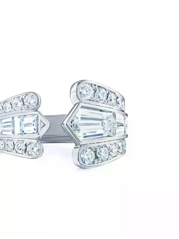 Kwiat 18kt White Gold Diamond Cascade Open Ring