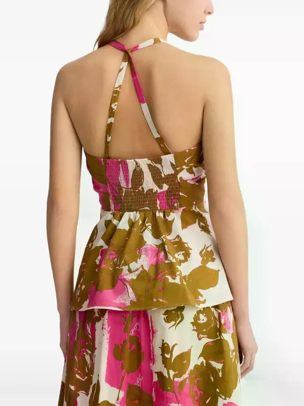 Liu Jo Sleeveless Floral Print Top
