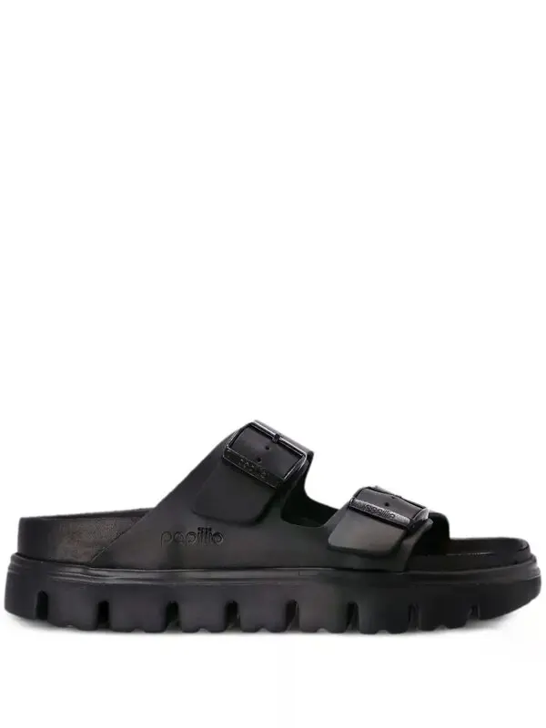 BIRKENSTOCK Papillio Arizona Buckled Slides In Nappa Leather