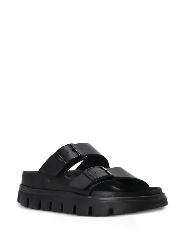 BIRKENSTOCK Papillio Arizona Buckled Slides In Nappa Leather