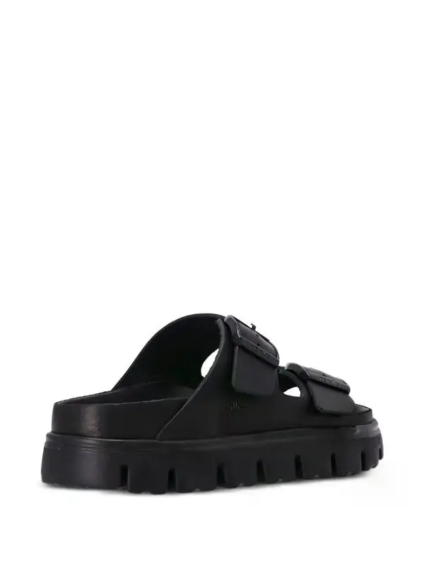 BIRKENSTOCK Papillio Arizona Buckled Slides In Nappa Leather