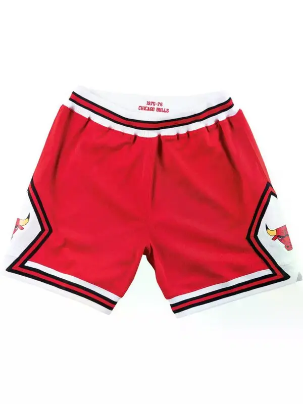 Mitchell & Ness 1975/76 Chicago Bulls Authentic Basketball Shorts - Red