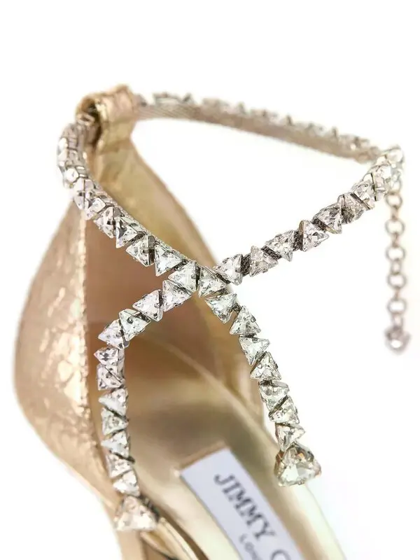 JIMMY CHOO Stevie 100mm Metallic Pumps