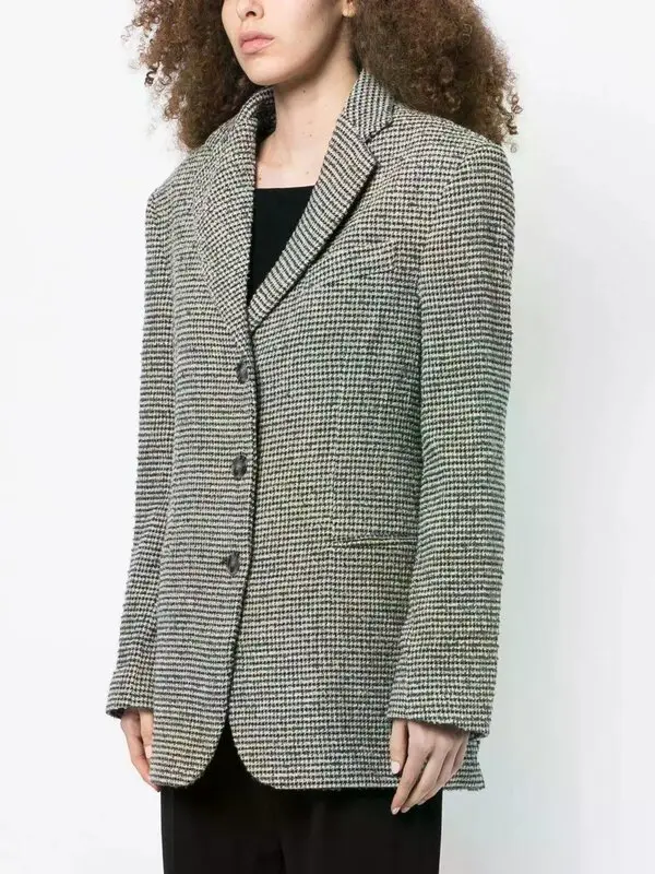0711 TBILISI Houndstooth Single-breasted Blazer
