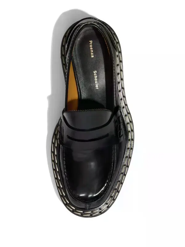 Proenza Schouler Lug Sole Leather Loafers