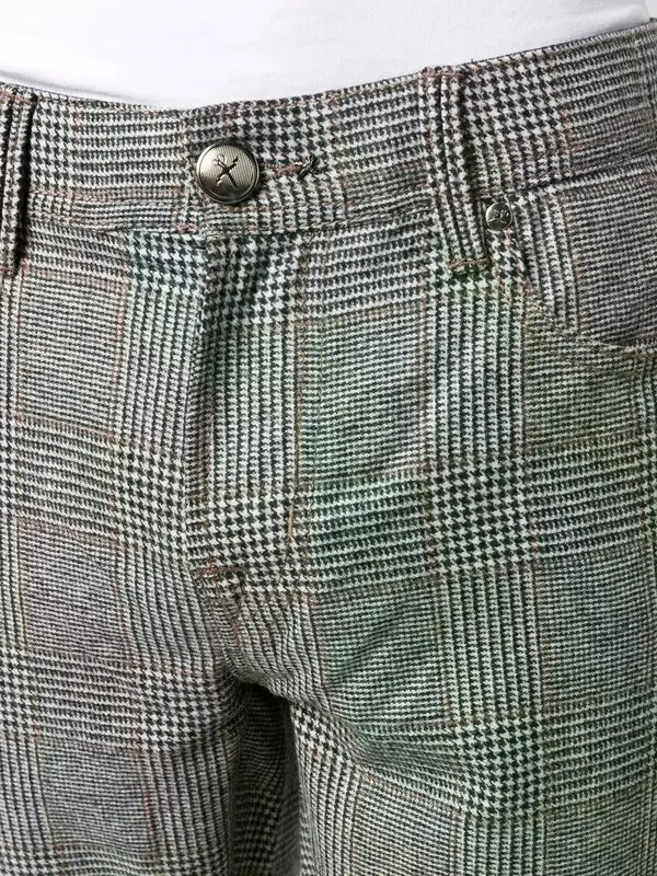 TRAMAROSSA Checked Straight-leg Trousers - Neutrals