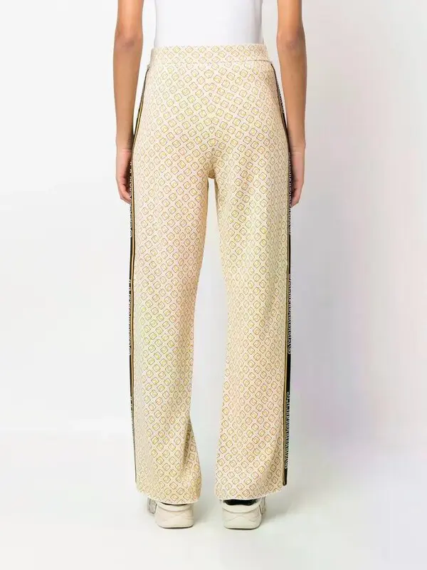 J. Lindeberg Monogram Print Logo Tape Trousers