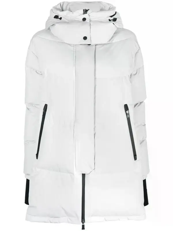 Herno Hooded Feather-down Padded Coat - Grey