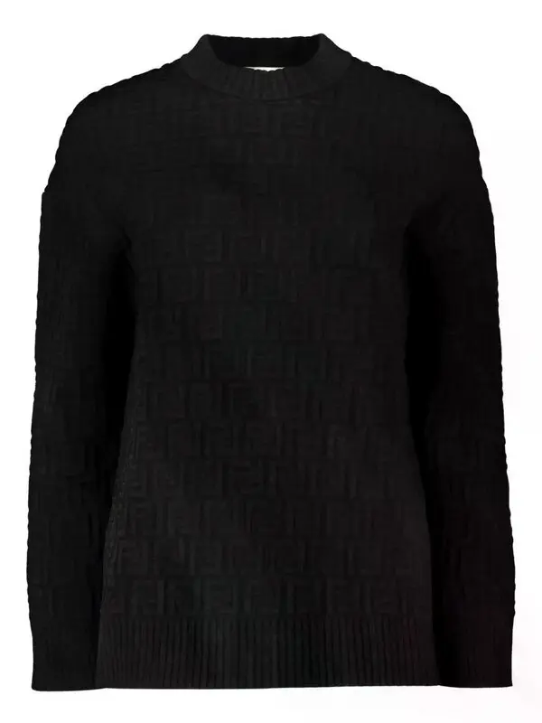 Fendi Ff-motif Sweater - Black