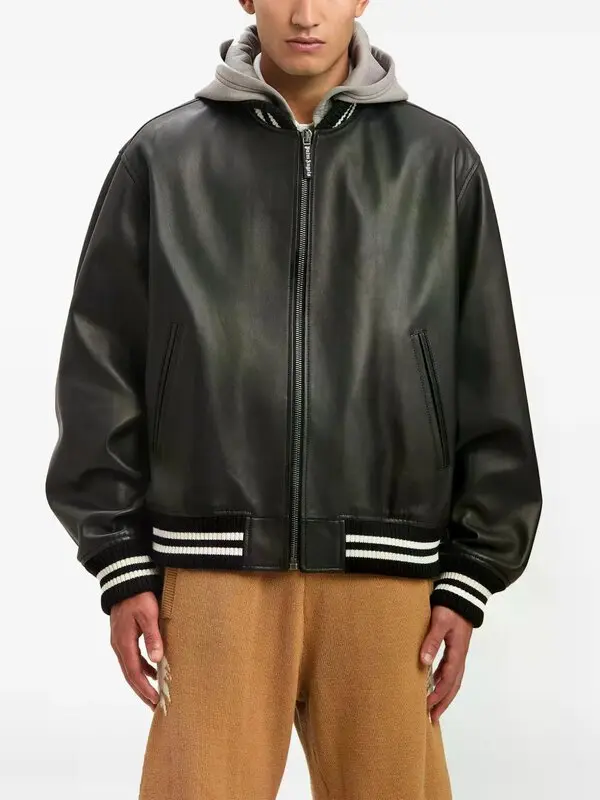 Palm Angels Curved-logo Bomber Jacket