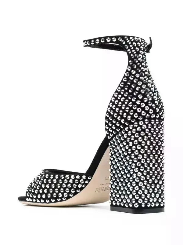 Paris Texas Holly Fiona Crystal Embellished Suede Sandals