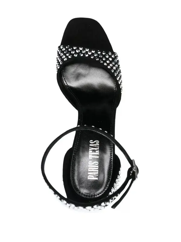 Paris Texas Holly Fiona Crystal Embellished Suede Sandals