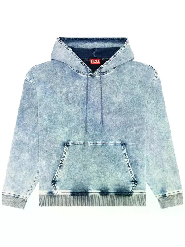 DIESEL® D-um-rib Denim Hoodie - Blue