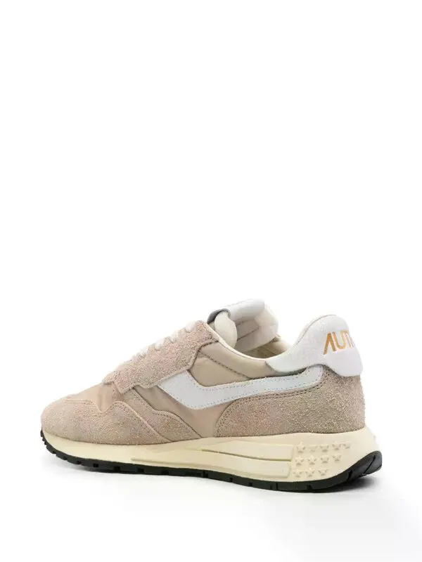 AUTRY Suede Panelled Low-top Sneakers - Neutrals