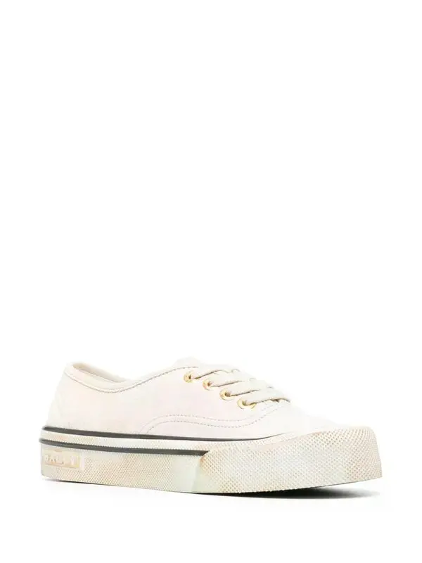 Bally Faded Suede Low-top Sneakers - Neutrals