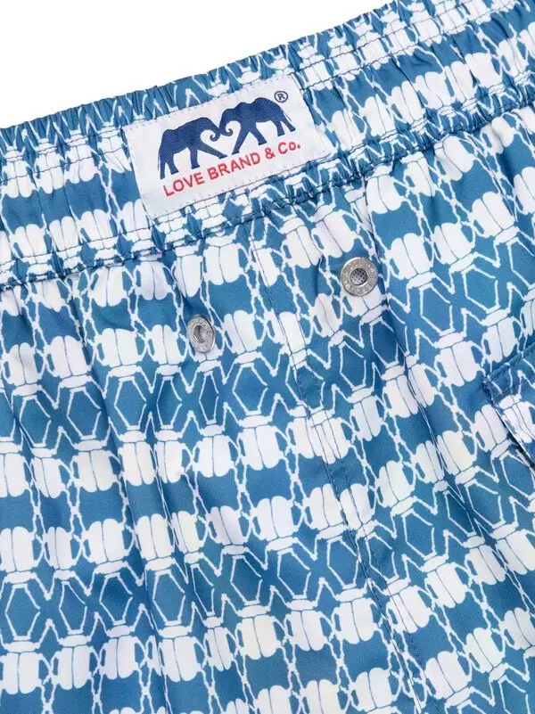 Love Brand & Co. Graphic-print Drawstring Swim Shorts