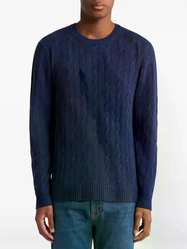 Etro Cable-knit Cashmere Sweater - Blue