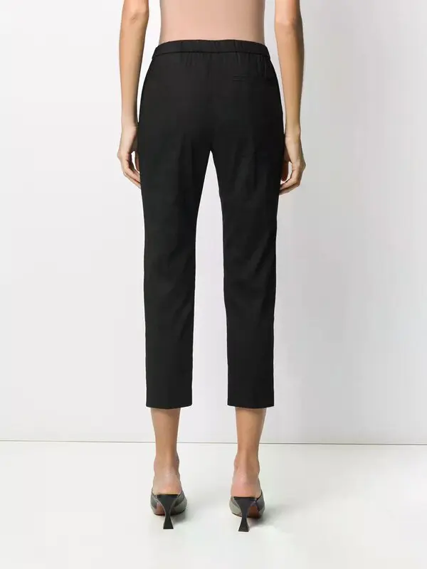 Theory Tailored Cropped Trousers - Black