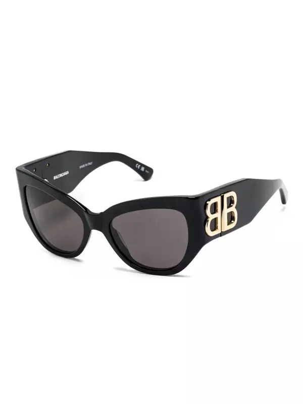 Balenciaga Logo-plaque Cat-eye Sunglasses