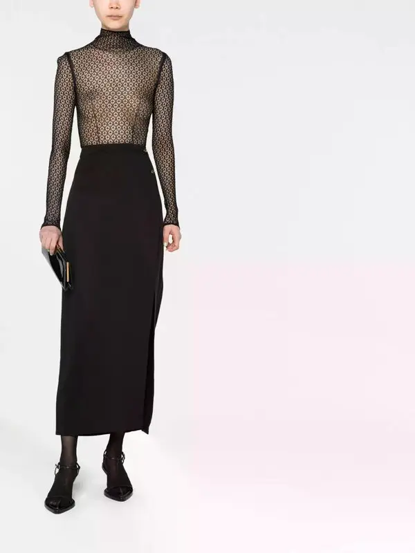 Khaite Fena Diamond-lace Bodysuit