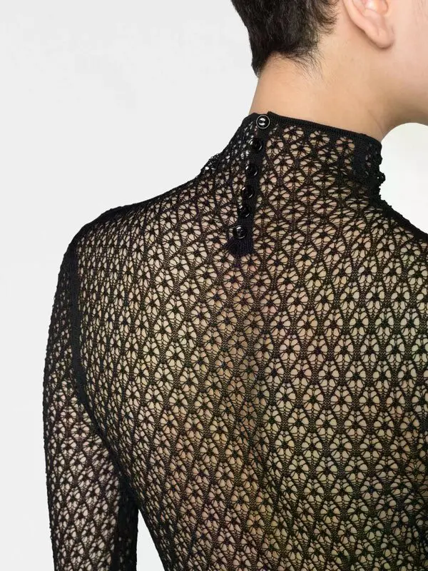 Khaite Fena Diamond-lace Bodysuit