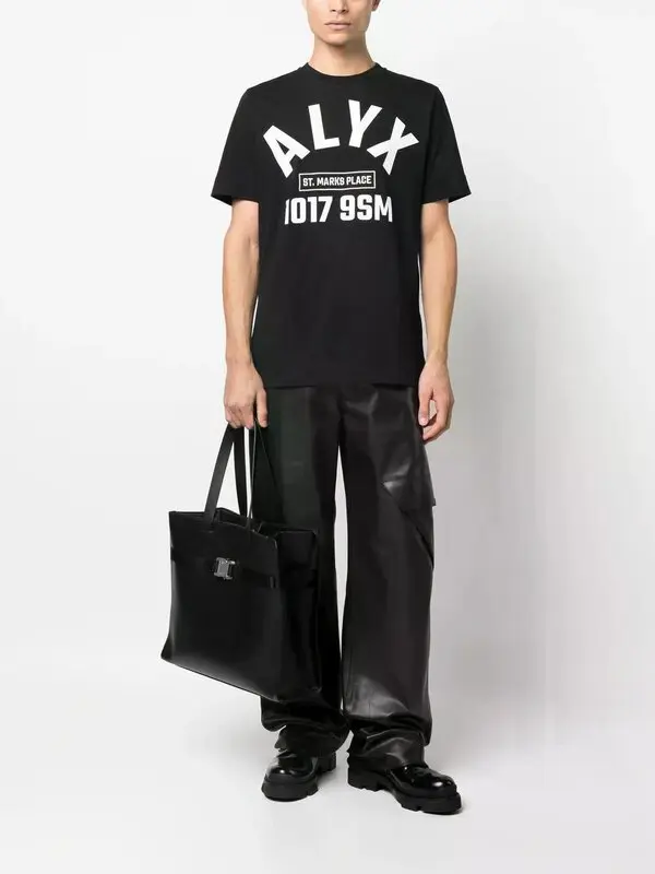 1017 Alyx 9sm Techno Logo-print T-shirt