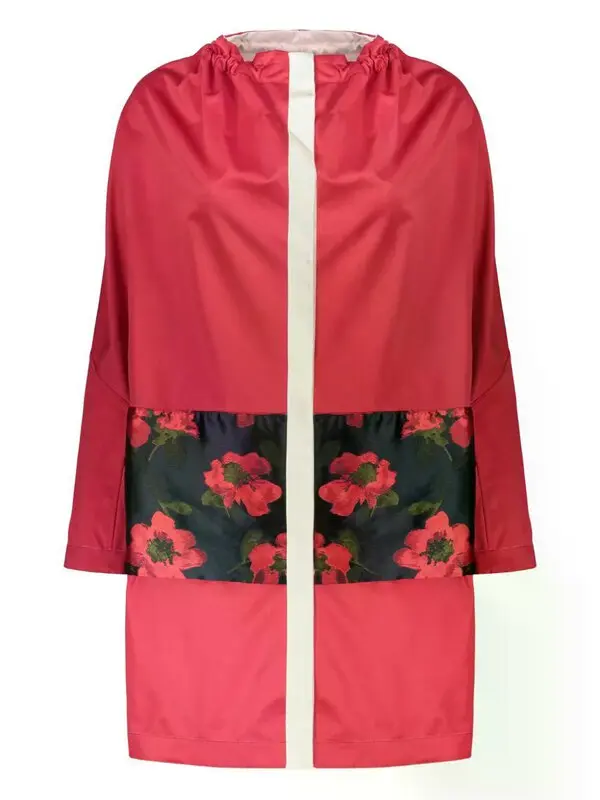 MOORER Reversible Floral Print Coat - Neutrals
