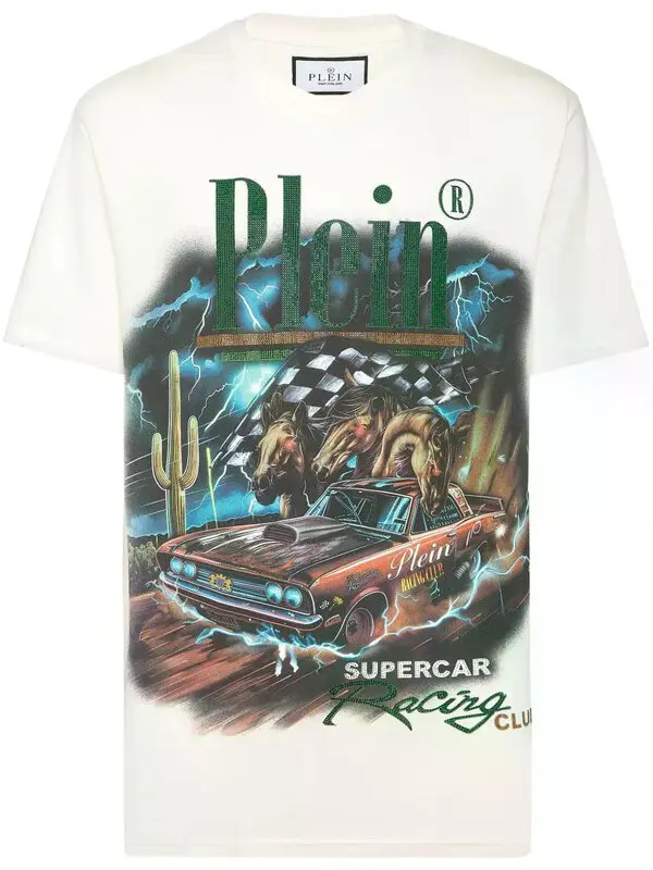Philipp Plein Racing Club T-shirt - White