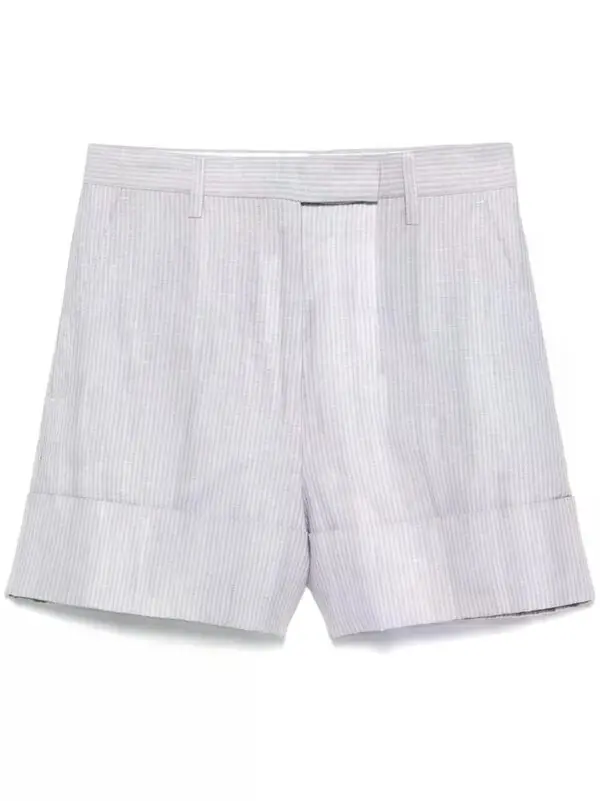 Thom Browne Pinstriped Tailored Shorts - Grey