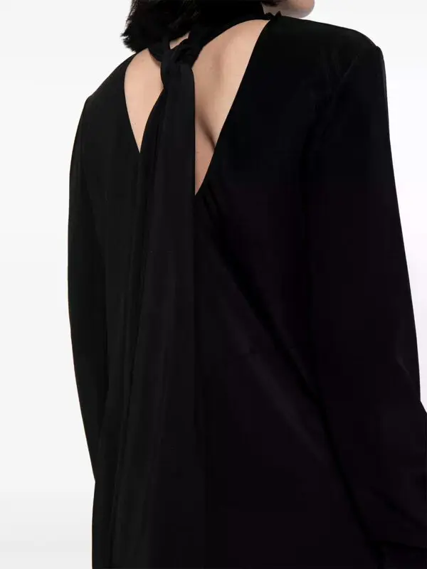 Helmut Lang Silk Detachable Scarf Blouse