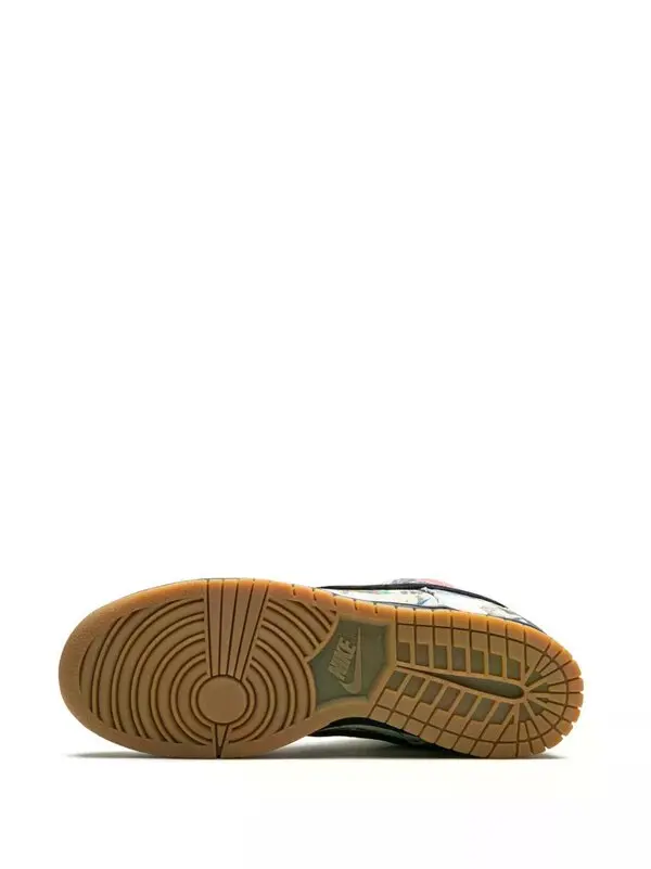 Nike X Supreme Sb Dunk Low Rammellzee "graphic Print" Sneakers