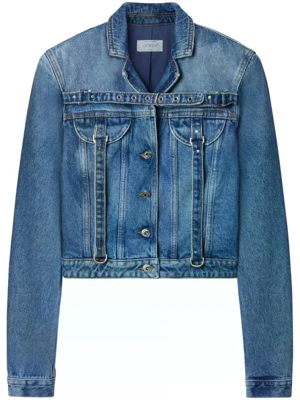 Off-White Belt-detailed Denim Jacket