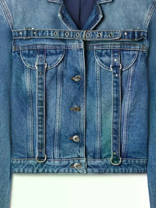 Off-White Belt-detailed Denim Jacket