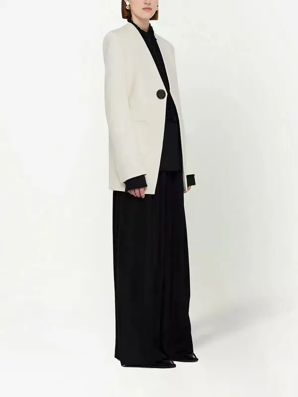 JIL SANDER Ruffled Trim Long-sleeved Shirt