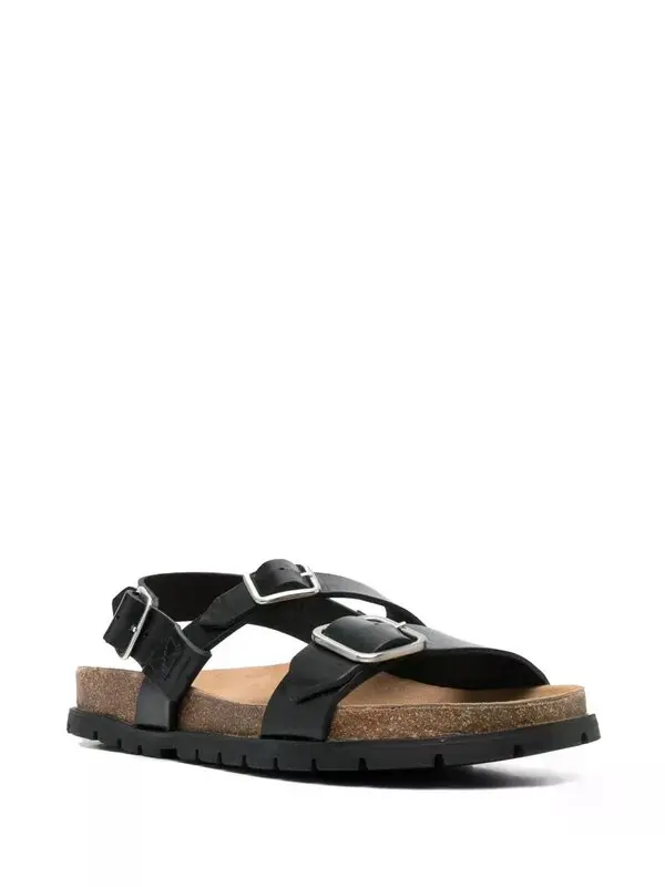 A.p.c. Buckle-strap Leather Sandals