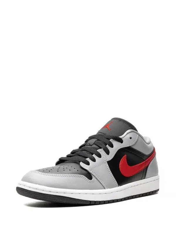 JORDAN Air 1 Cement Fire Red Sneakers - Grey