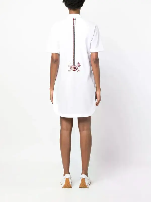 Thom Browne Sequin-embellished Cotton Shirt Dress